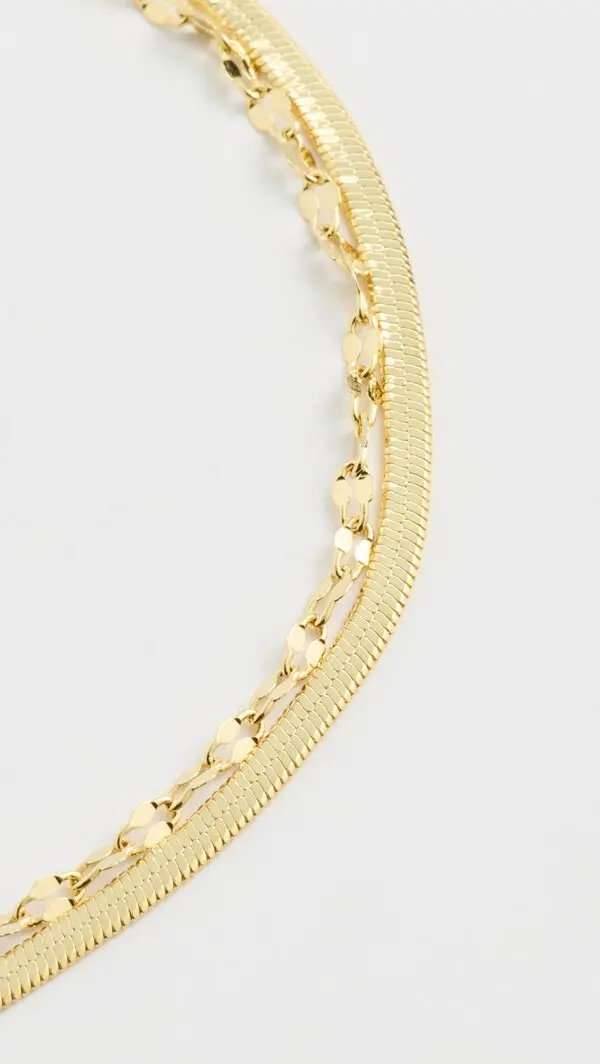 ADINA EDEN Double Strand Multi Chain Anklet