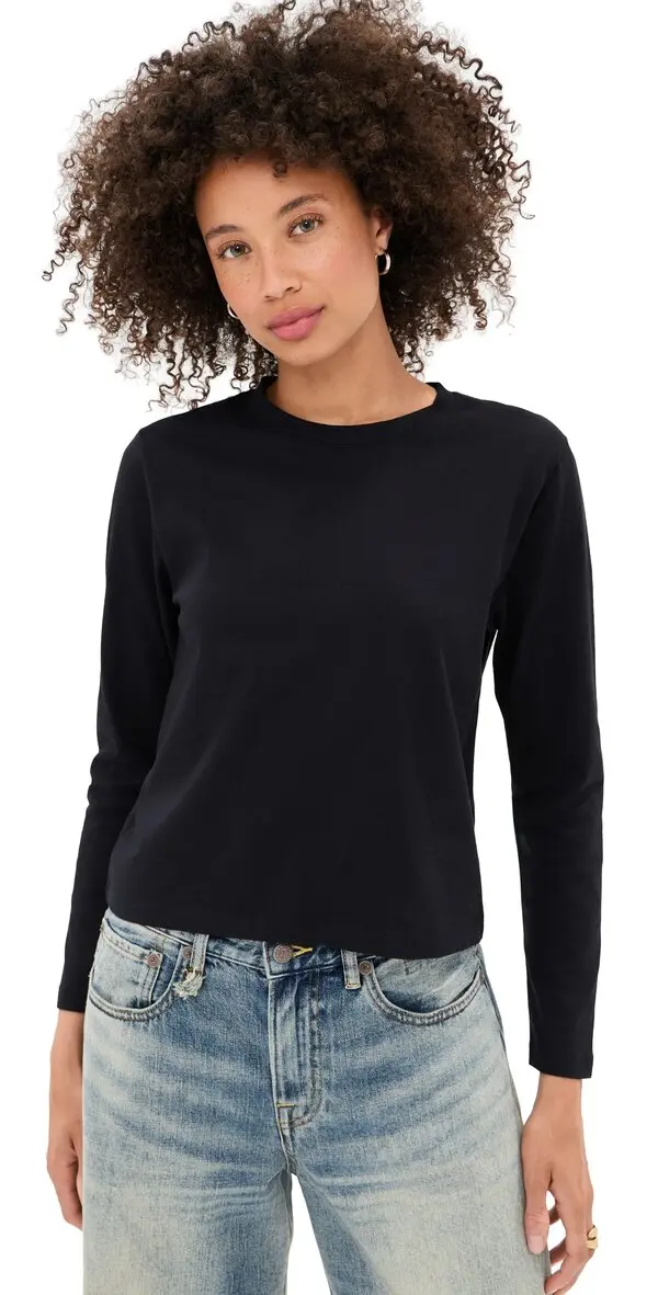 STATE & LAKE Eleanor Tee - Black
