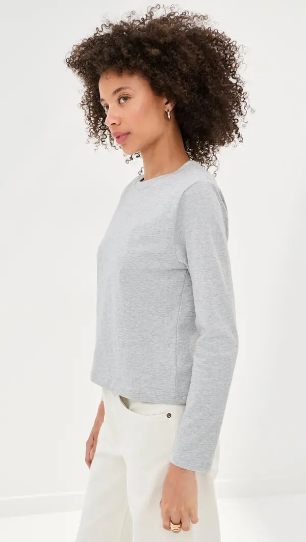 STATE & LAKE Eleanor Tee - Light Grey