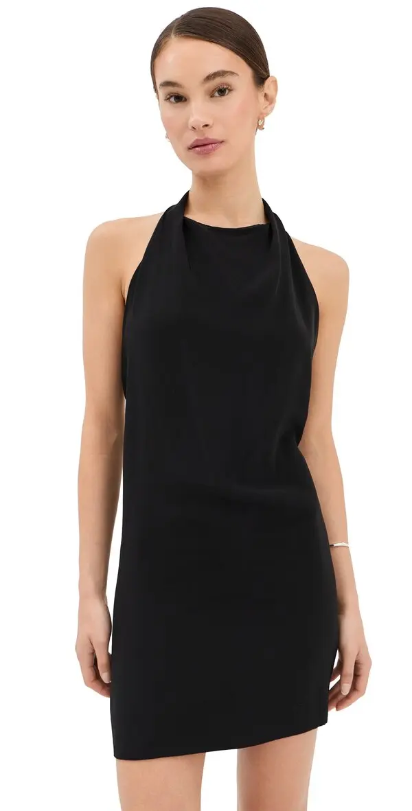 Wardrobe.NYC Liquid Halter Mini Dress