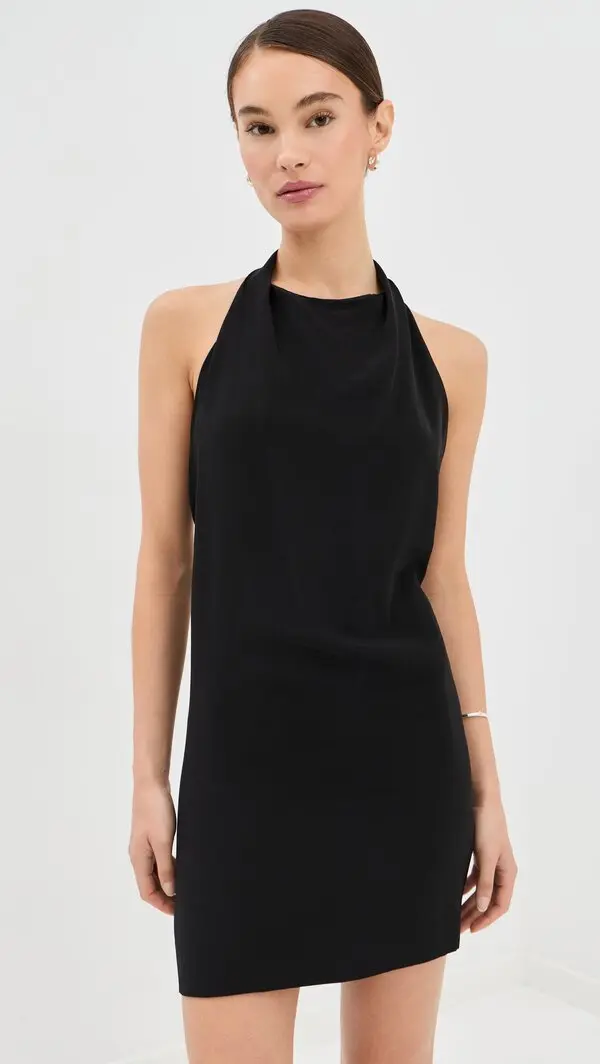 Wardrobe.NYC Liquid Halter Mini Dress