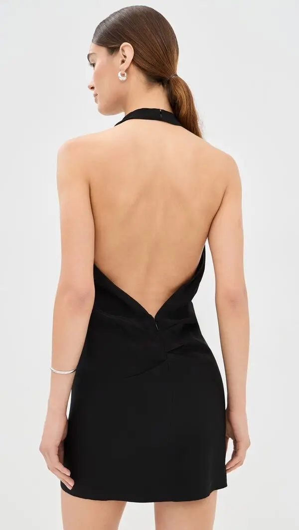 Wardrobe.NYC Liquid Halter Mini Dress