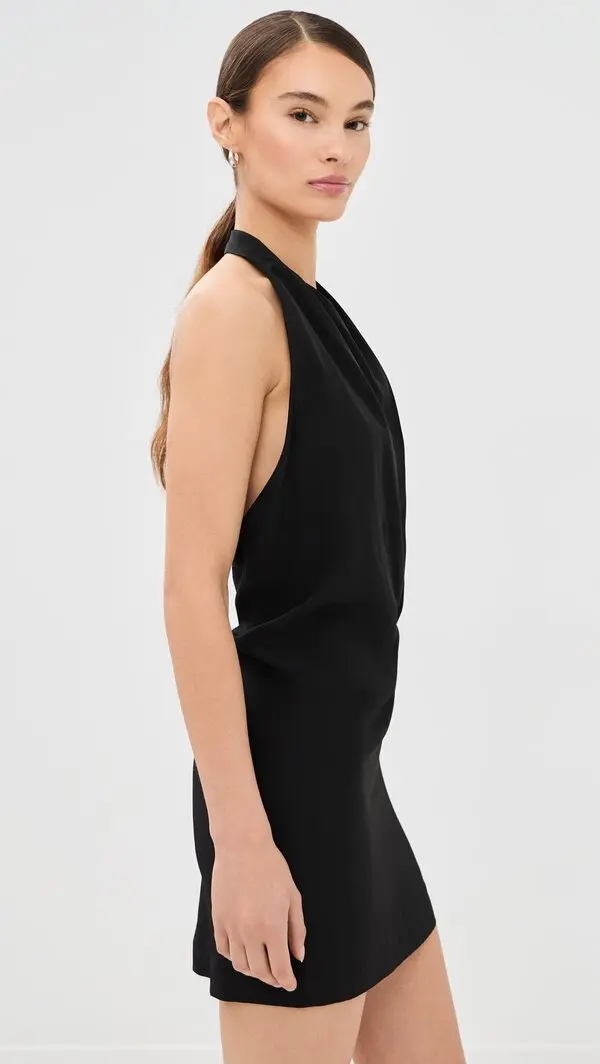Wardrobe.NYC Liquid Halter Mini Dress