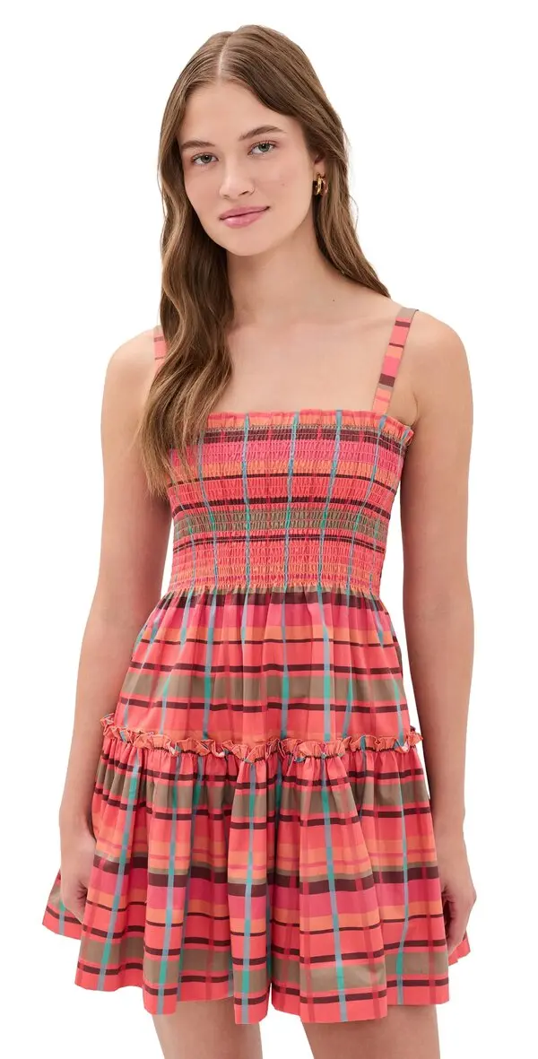 Hill House Home The Seraphina Mini Nap Dress - Sunset Gingham