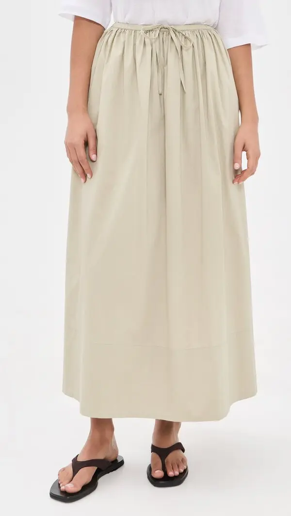 PISTOLA Noelle Poplin Maxi Skirt
