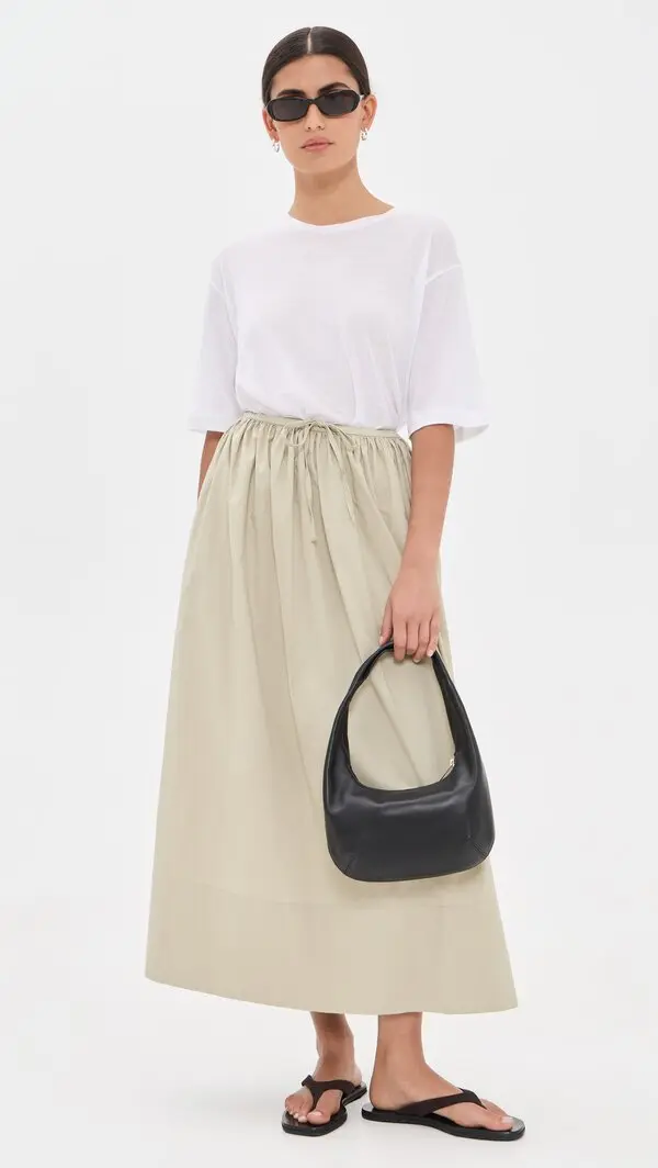 PISTOLA Noelle Poplin Maxi Skirt