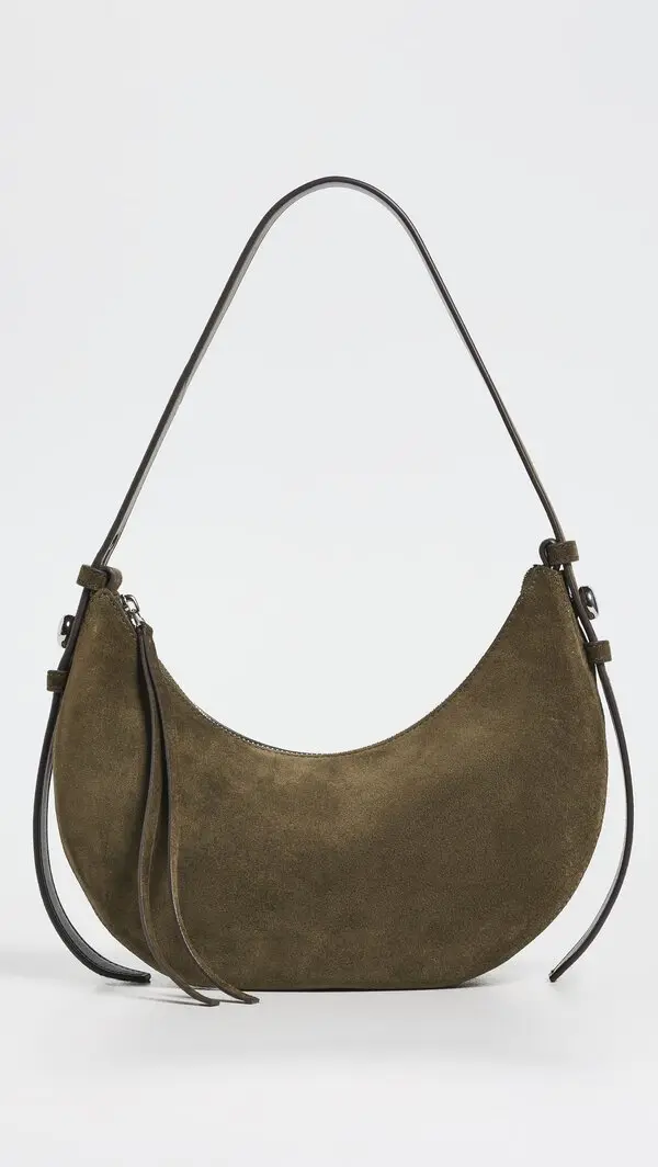 Tory Burch Romy Suede Half Moon Bag