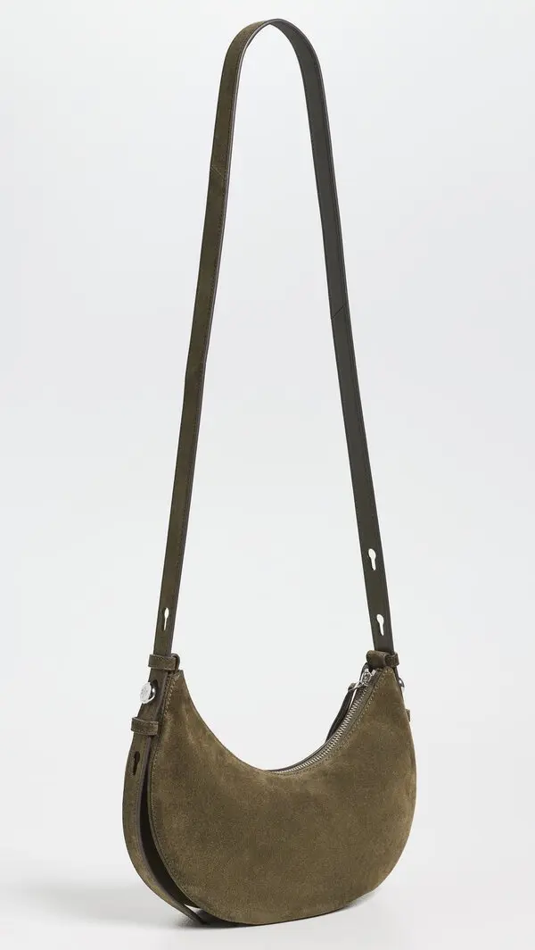 Tory Burch Romy Suede Half Moon Bag