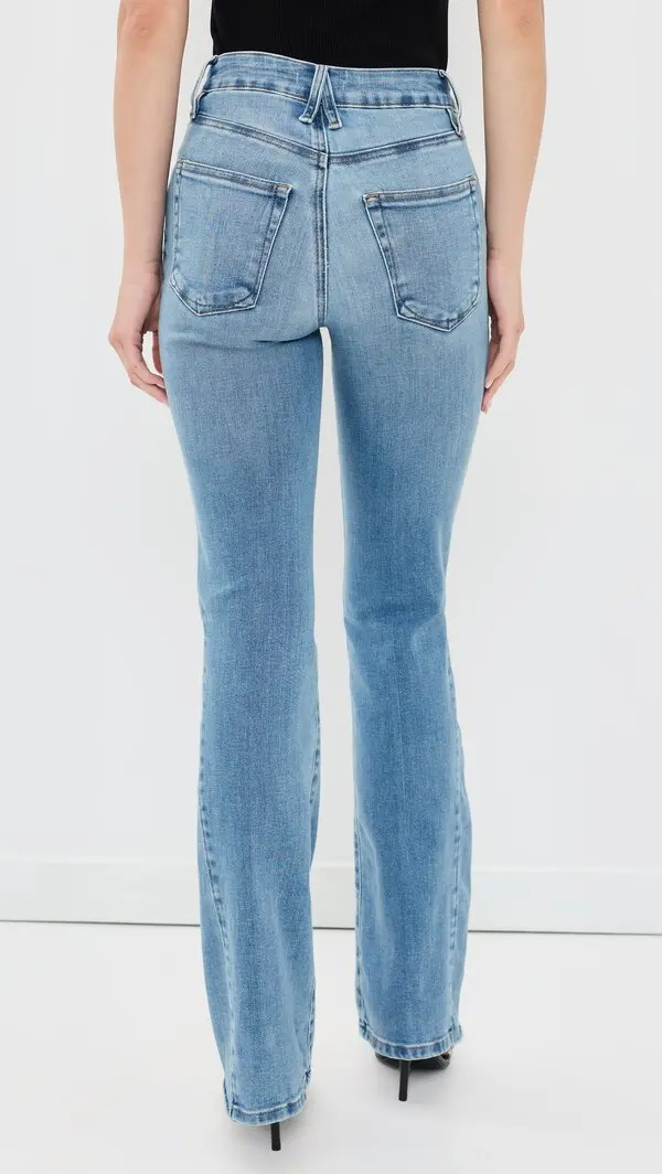 Good American Soft Tech Good Classic Bootcut Jeans - Indigo1019