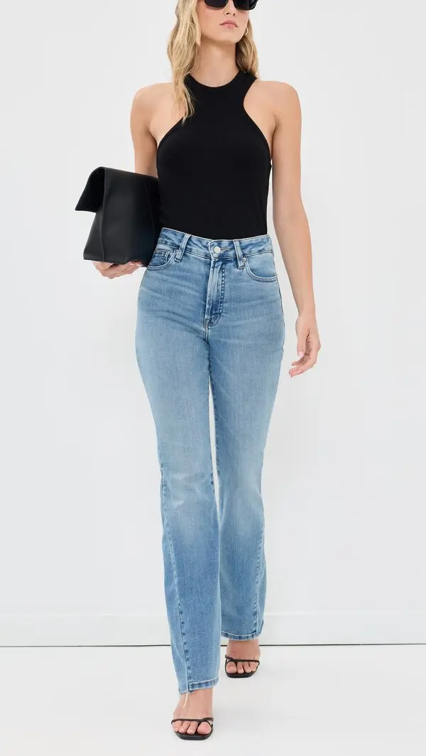 Good American Soft Tech Good Classic Bootcut Jeans - Indigo1019