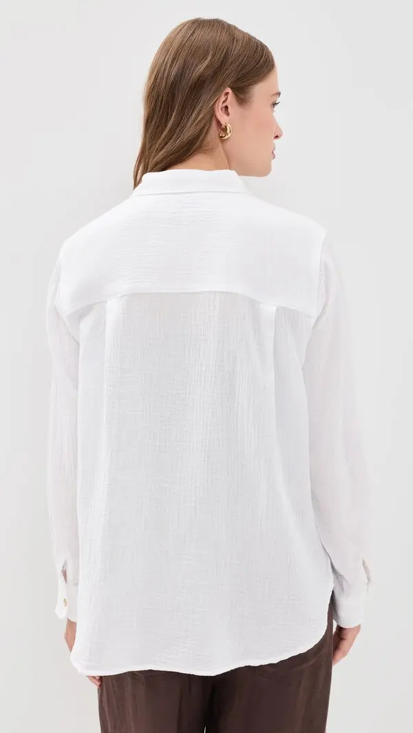 Marine Layer Jane Relaxed Double Cloth Shirt
