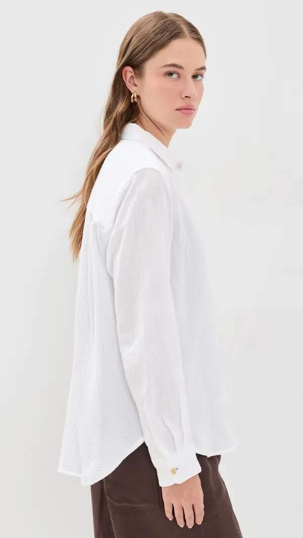 Marine Layer Jane Relaxed Double Cloth Shirt