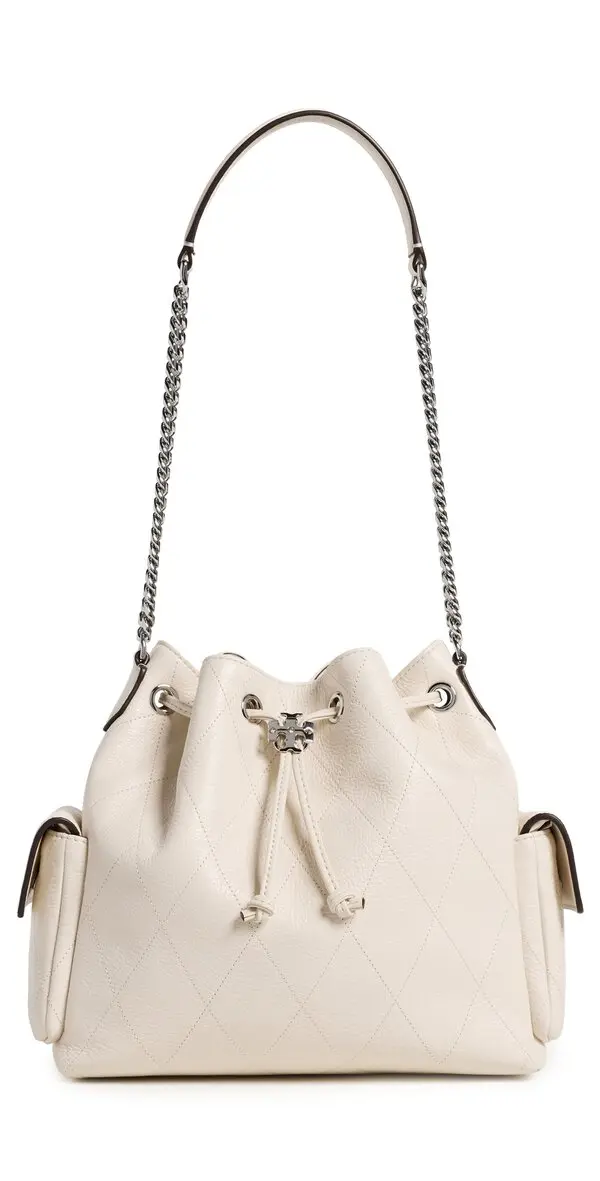 Tory Burch Charlie Quilted Drawstring Shoulder Bag