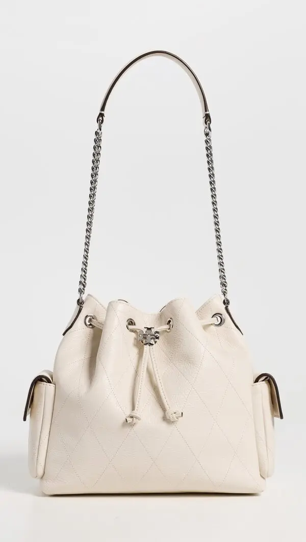 Tory Burch Charlie Quilted Drawstring Shoulder Bag