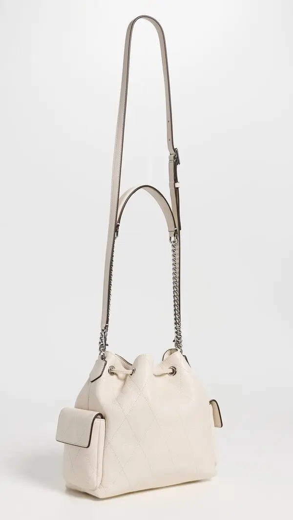 Tory Burch Charlie Quilted Drawstring Shoulder Bag