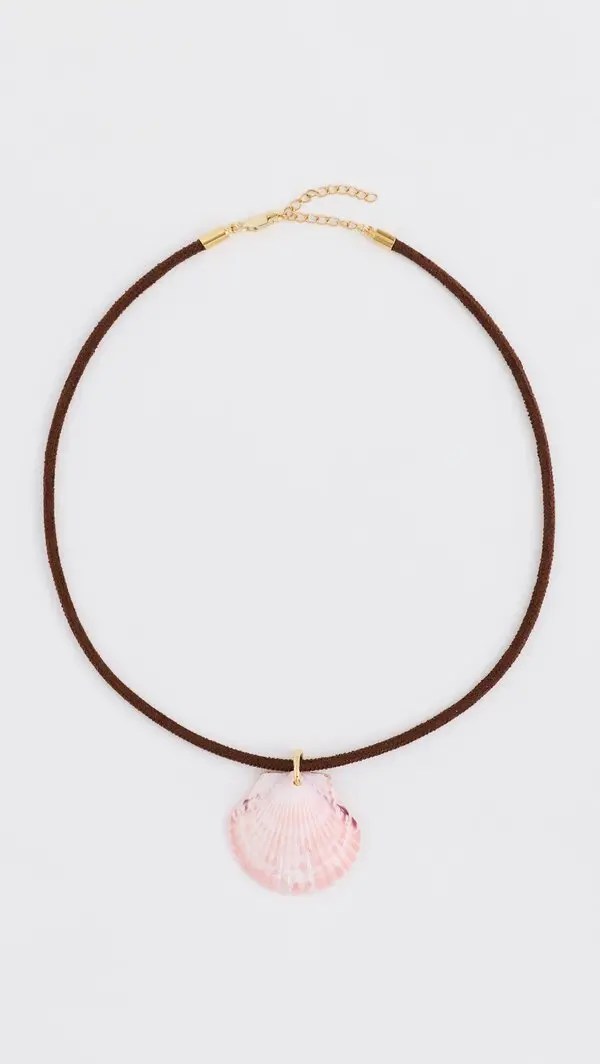 Shashi Cord Scallop Necklace
