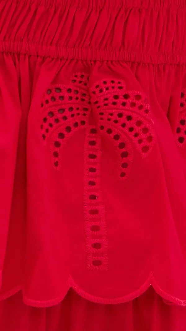 English Factory Embroidery Strapless Top