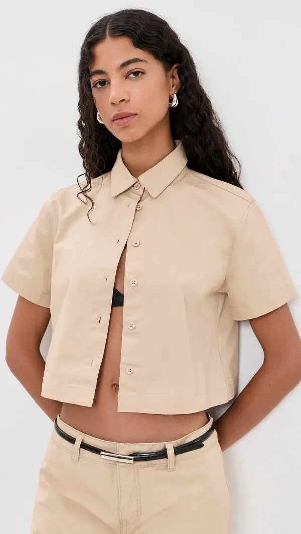 Lioness Solstice Shirt Classic Collared Cotton Twill