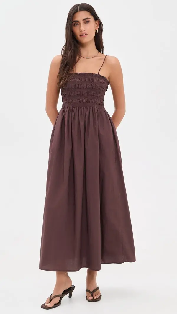 Z Supply Cornelia Poplin Midi Dress