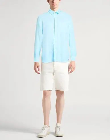 120% Lino Shirt Sky Size Linen