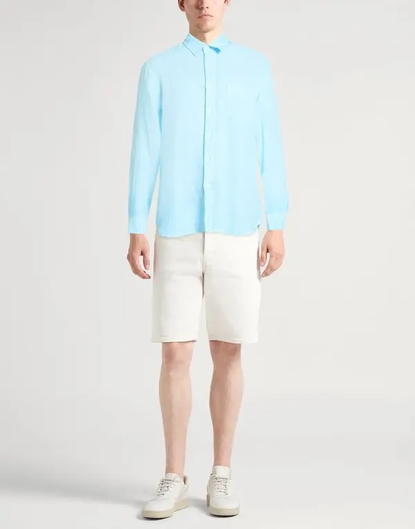 120% Lino Shirt Sky Size Linen