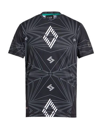 EA7 Recycled Polyester Blend T-shirt - Black