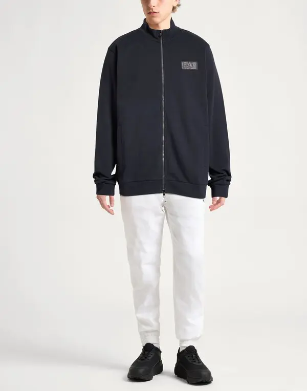 EA7 Sweatshirt Midnight Size Polyester, Cotton