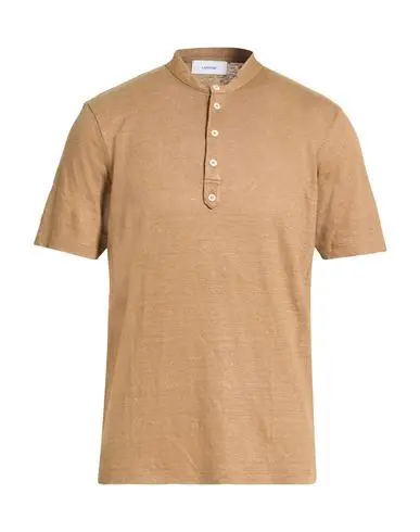 LARDINI T-shirt Size Linen - Light Brown