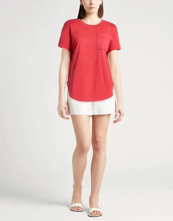 Brunello Cucinelli Cotton T-shirt With Pocket Detail