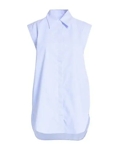 MOORER Shirt Azure Size Cotton, Elastane - Blue