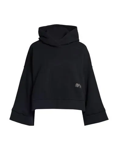 8PM Cotton French Terry Hooded Sweatshirt With Crystal Appliqués