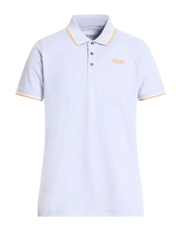 FERRE' Polo Shirt Sky Size Cotton