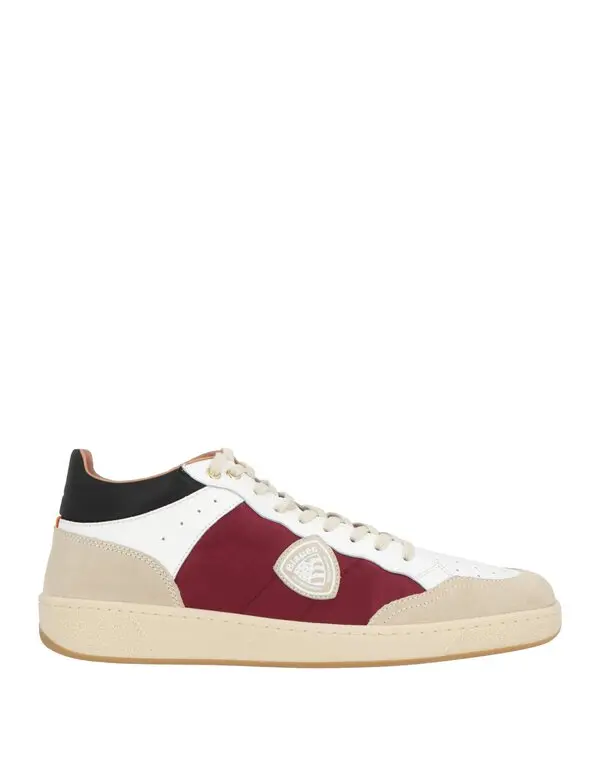 BLAUER. Sneakers Size Leather, Textile Fibers - Red