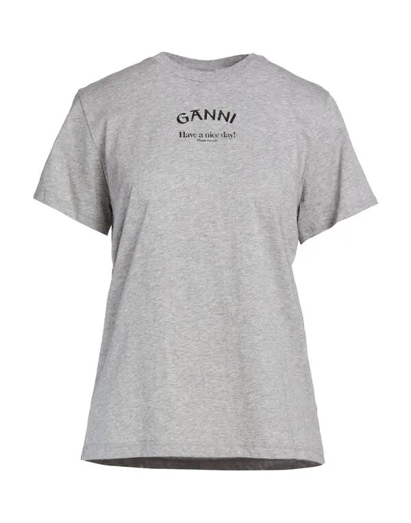 GANNI Organic Cotton Printed T-shirt