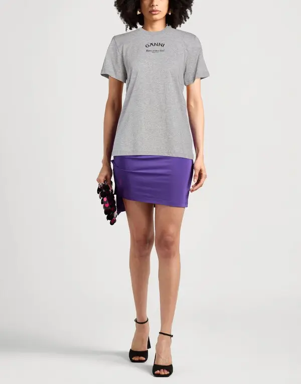 GANNI Organic Cotton Printed T-shirt