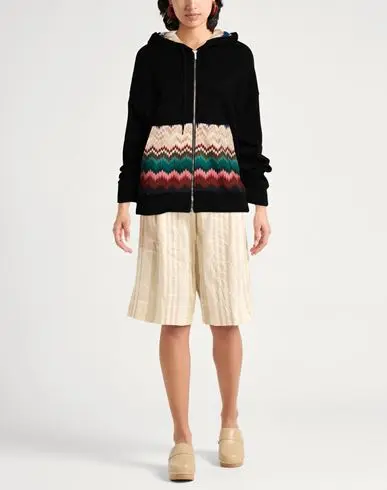 Missoni Cotton Terry Zip-up Hoodie With Geometric Pattern
