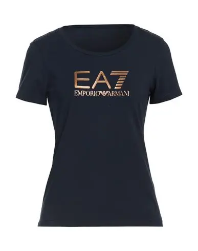 EA7 T-shirt Midnight Size Cotton, Elastane - Blue