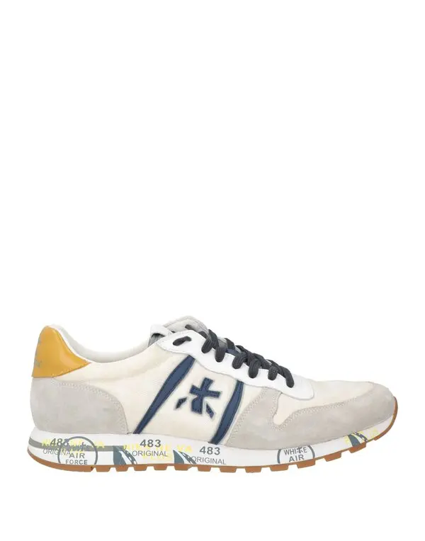 Premiata Light Leather And Textile Sneakers