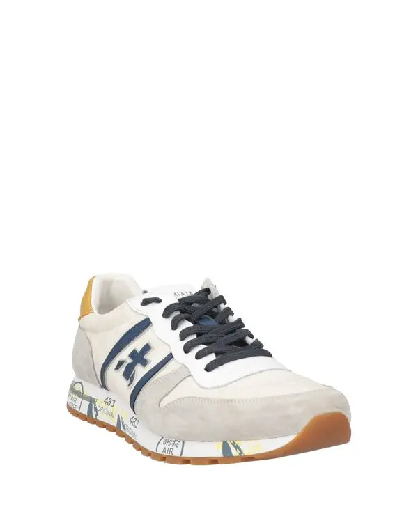 Premiata Light Leather And Textile Sneakers