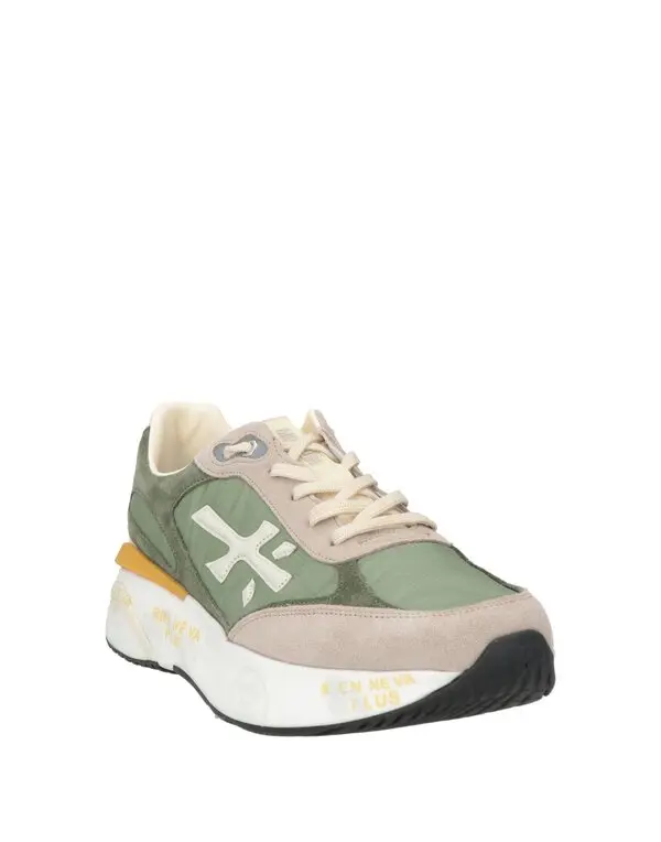 Premiata Low-top Sneakers In Suede And Textile Fibers