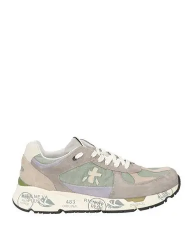 Premiata Sneakers Taupe Size Leather, Textile Fibers - Grey