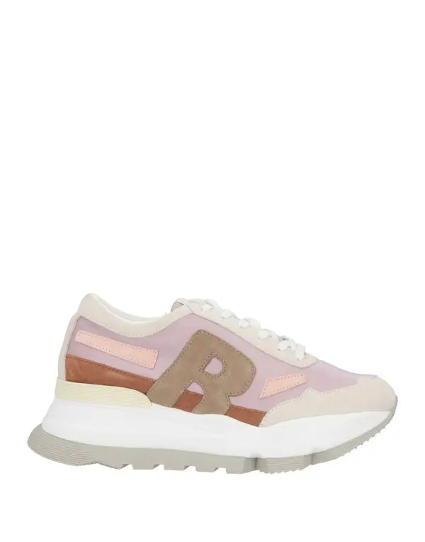 RUCOLINE Leather And Suede Chunky Wedge Sneakers