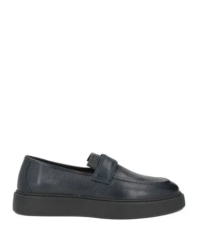 CERRUTI 1881 Midnight Cow Leather Loafers - Blue