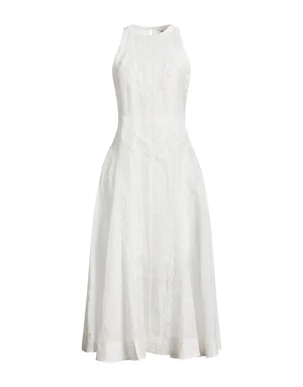Sandro Maxi Dress Size Linen, Polyester