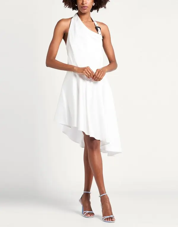 Versace Asymmetrical Draped Midi Dress