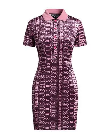 Versace Mini Dress Antique Rose Size Polyester, Elastane - Pink
