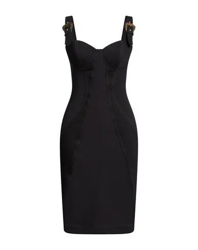 Versace Midi Dress Size Cotton, Elastane - Black