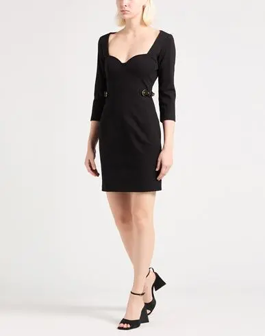 Versace Mini Dress With Sweetheart Neckline And Strap Detailing