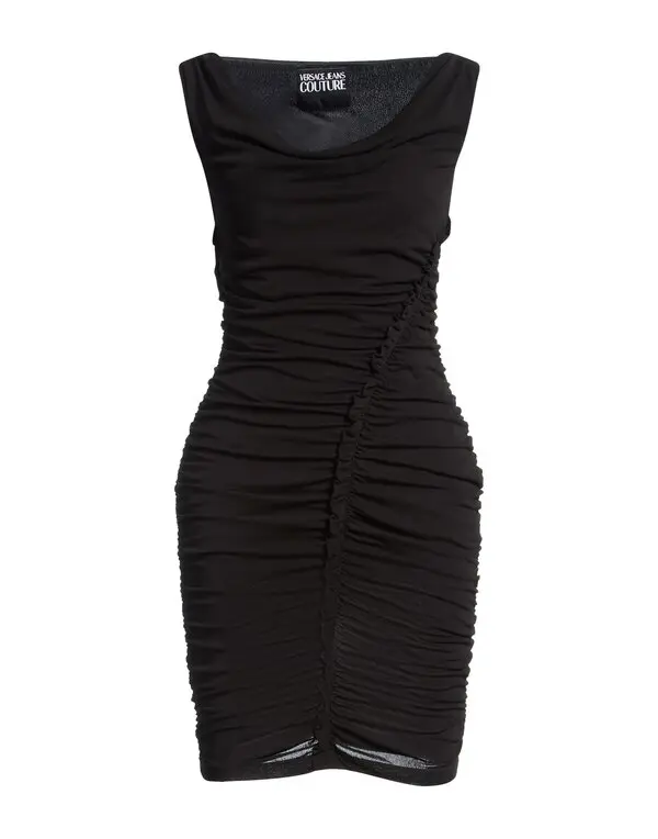 Versace Sleeveless Gathered Mini Dress