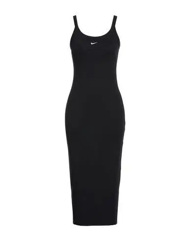Nike Midi Dress Size Polyester, Lyocell, Elastane - Black